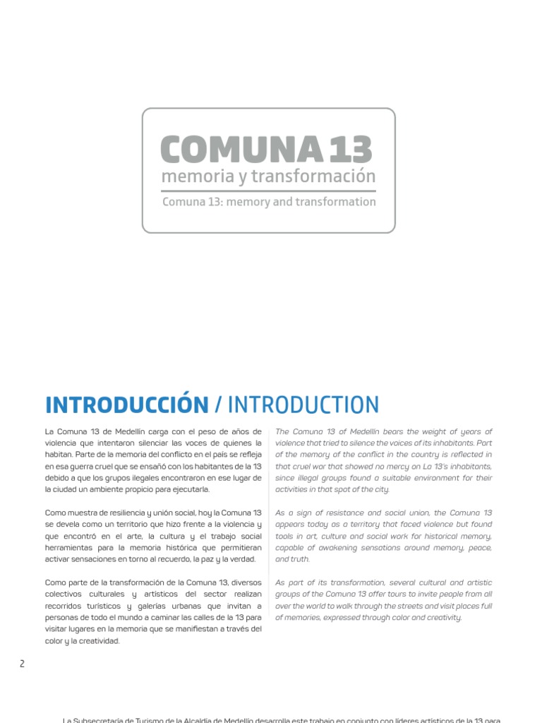 Comuna 13 PDF | PDF | Conflicto armado | Agitación