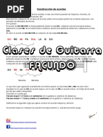 Notas para Acordeón GCF | PDF