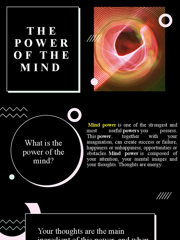 The Power of The Mind | PDF | Thought | Neuroscience