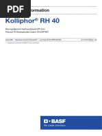 Kolliphor ELP: Technical Information | PDF | Solubility | Sterilization ...