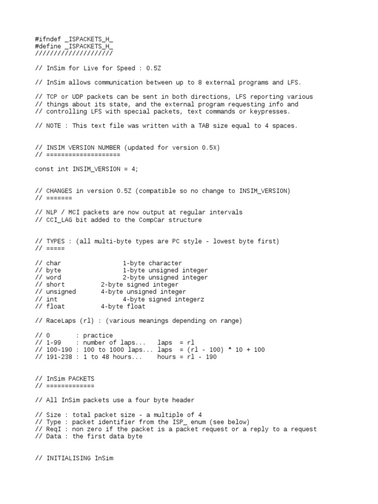 In Sim | PDF | Transmission Control Protocol | Integer (Computer Science)