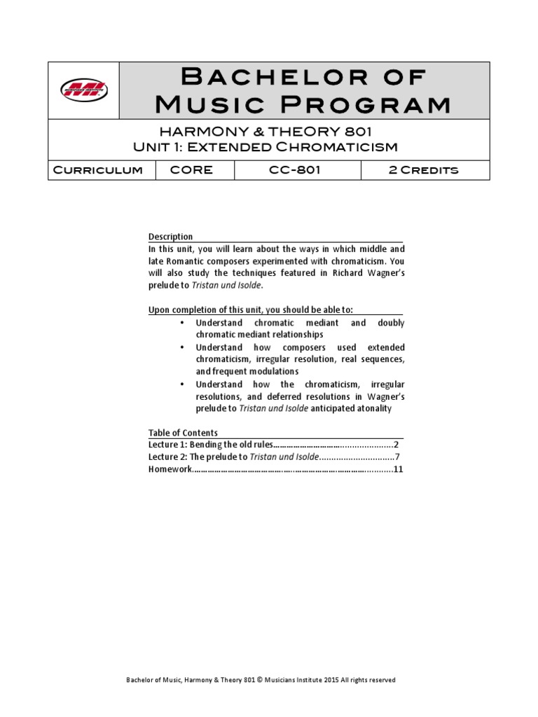 Harmony & Theory CC801 Lesson Guide PDF | PDF | Harmony | Chord (Music)