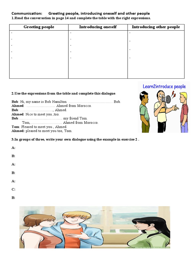 Communication Greeting Introducing | PDF