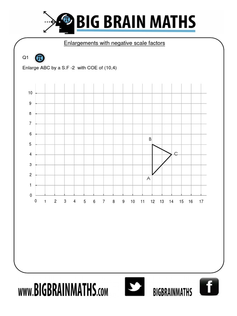 Enlargements With Negative Scale Factors | PDF