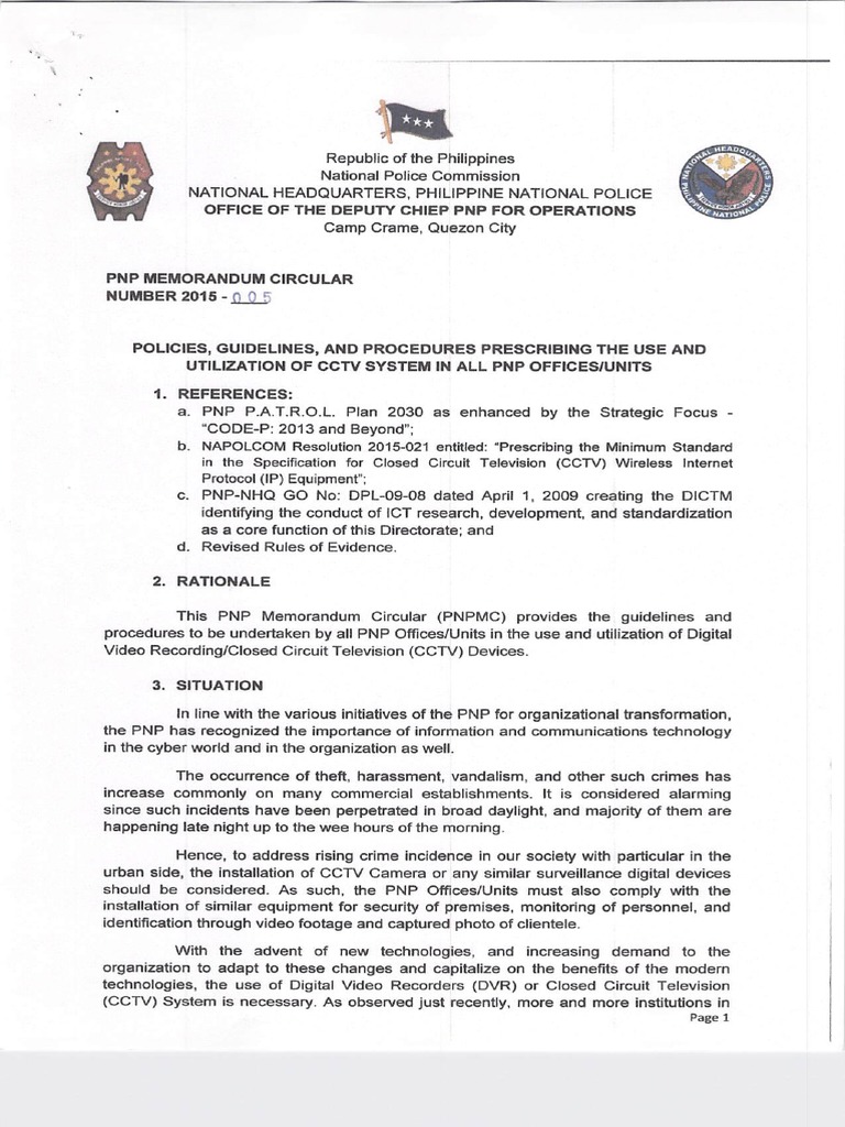 Policies, Guidelines, and Procedures Prescribing The Use and ...