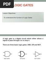 Practical Application of Logic Gates | PDF | Logic Gate | Security Alarm