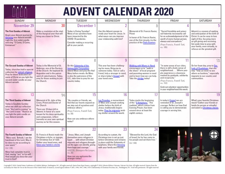 Final Advent Calendar 2020 1 PDF | PDF | Advent | Christian Worship And ...