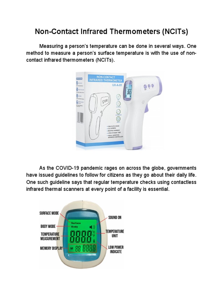 Forehead Digital Thermometer Gun | PDF