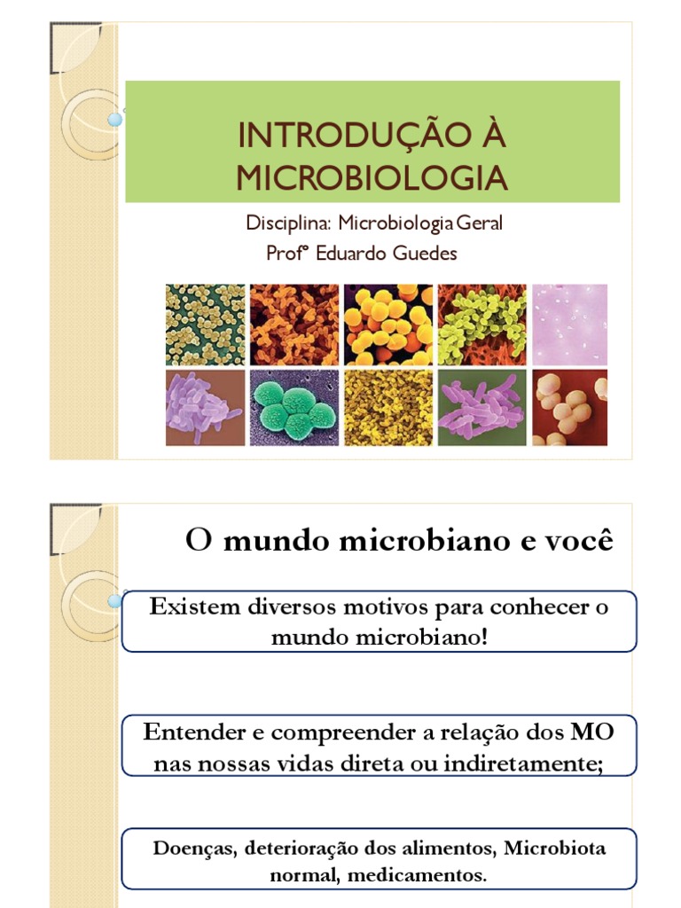 Introdução à Microbiologia: História e Importância | PDF | Microscópio ...