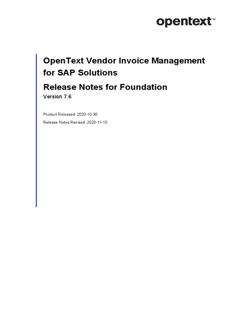 OpenText Vendor Invoice Management For SAP Solutions | PDF | Safari ...