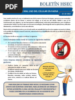 Uso Responsable Del Celular | PDF | Teléfonos móviles | Comunicación