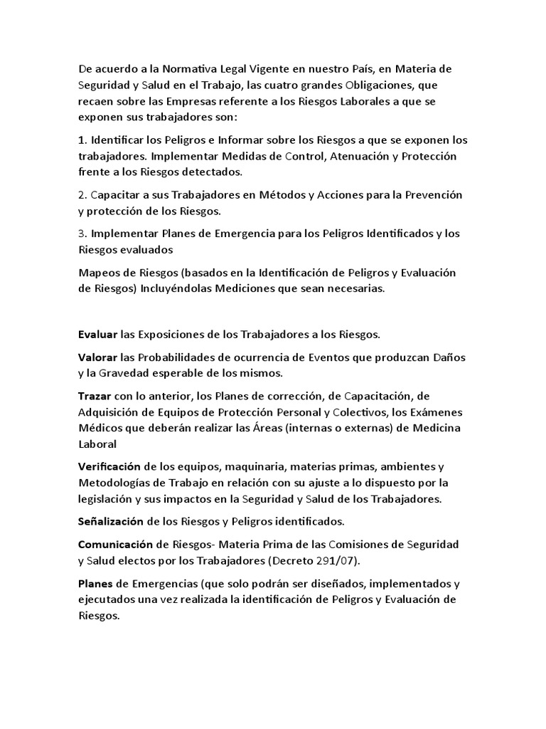 De Acuerdo A La Normativa Legal Vigente en Nuestro País | PDF ...