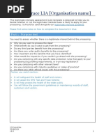 Legitimate Interests Assessment Template | PDF | Justice | Crime & Violence