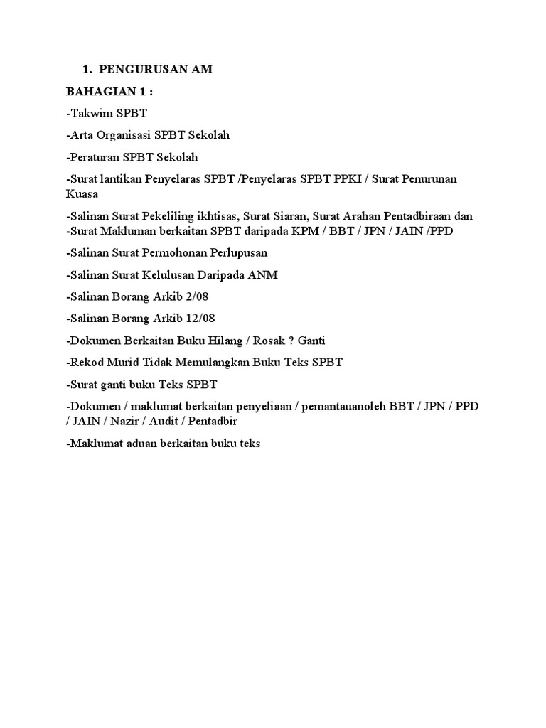Pengurusan Am | PDF
