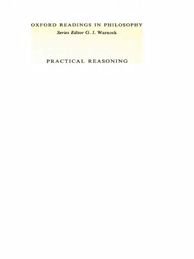 Joseph Raz - Practical Reasoning (1978, Oxford University Press) PDF ...