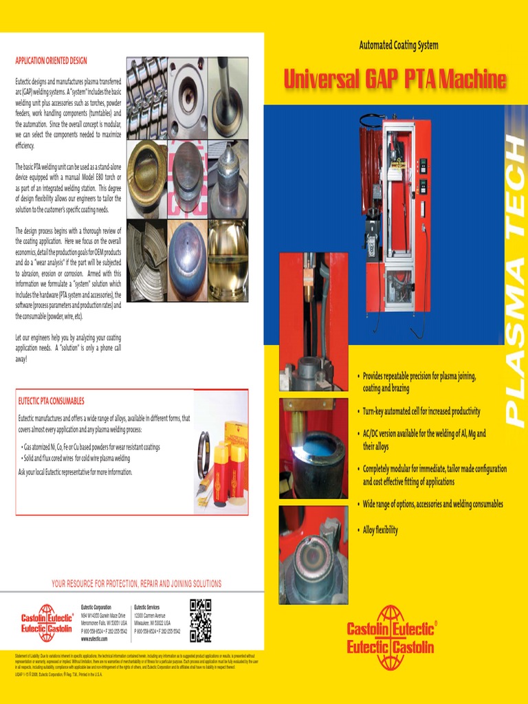 Universal GAP PTA Machine | PDF | Electric Arc | Welding
