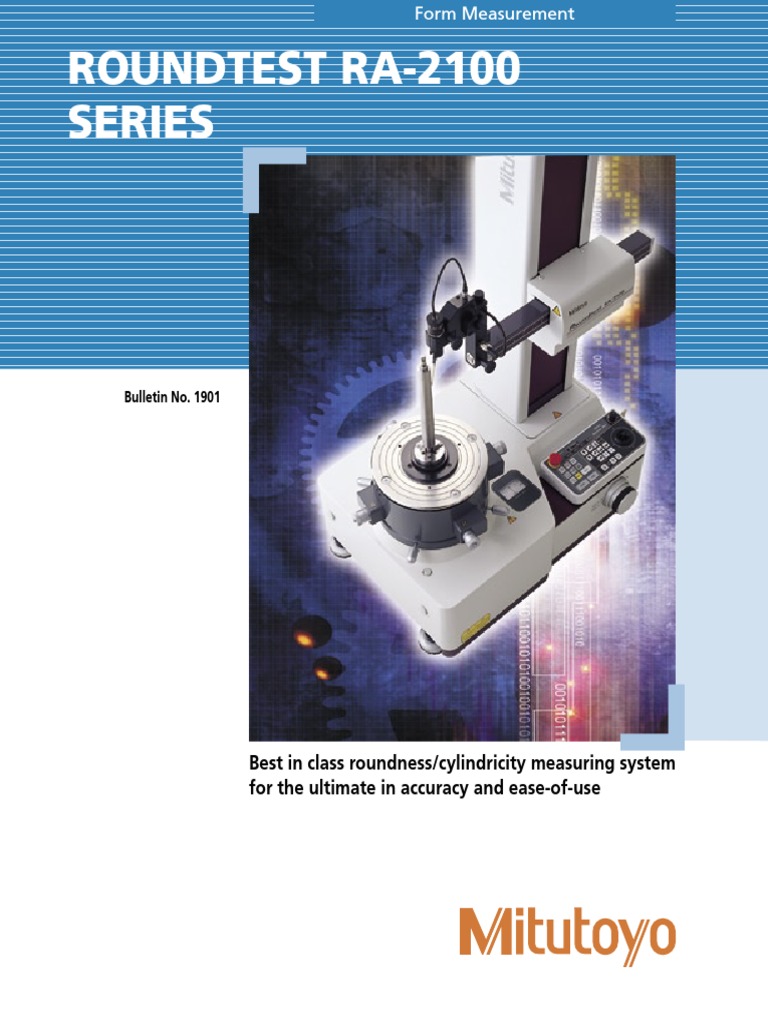 ROUNDTEST RA-2100 SERIES - Mitutoyo America Corporation | PDF ...