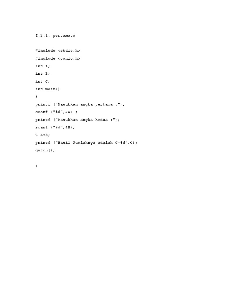 Laporan Praktikum Dasar Pemrograman Unit 1 | PDF