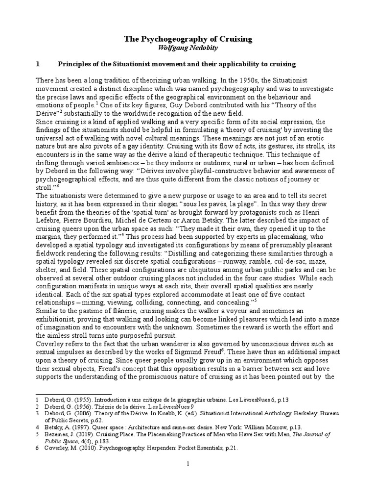 1 Principles of The Situationist Movement and Their Applicability To ...