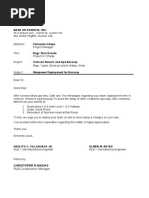 Turn Over Letter Sample | PDF | Technology & Engineering