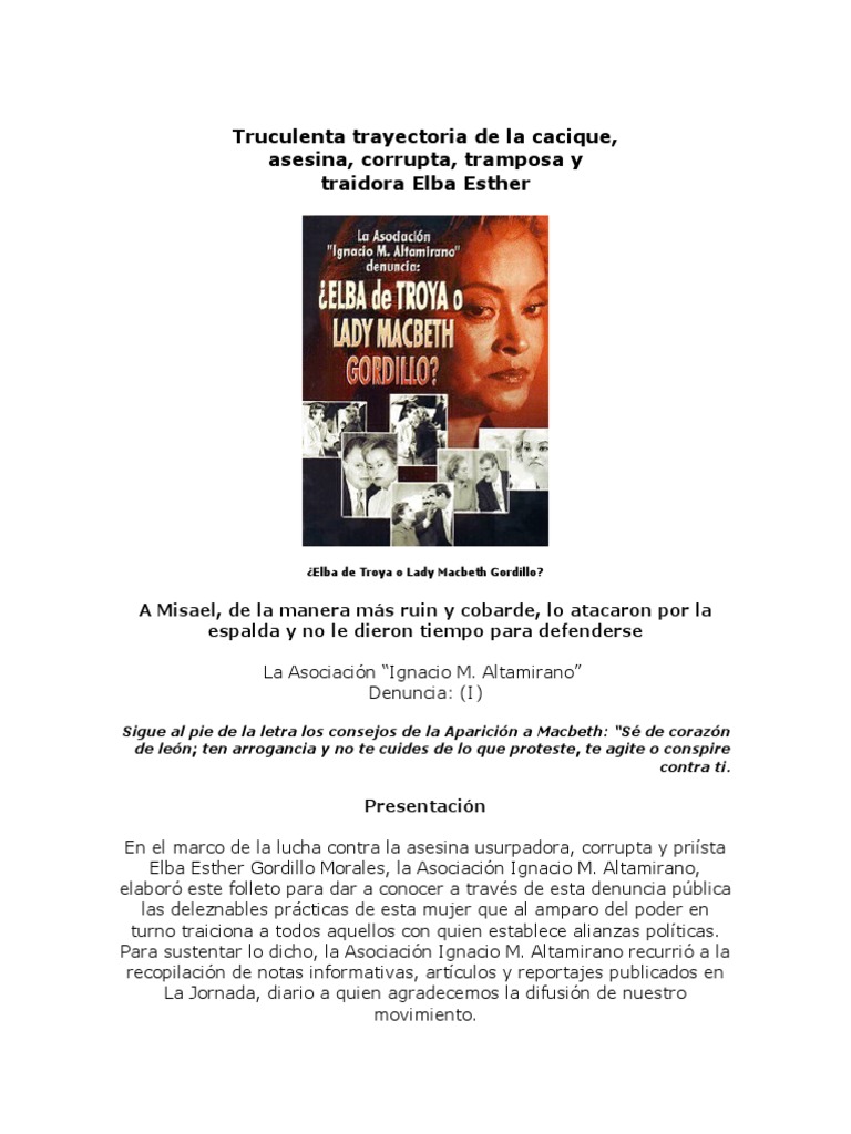 Truculenta Trayectoria de La Cacique | PDF | Partido Revolucionario ...