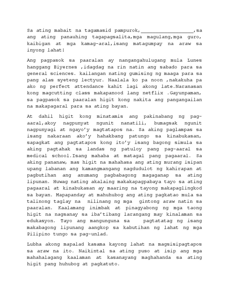 Talumpati | PDF