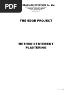 Method Statement For Blockwork | PDF | Masonry | Concrete