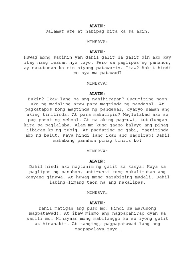 ALVIN (Script) | PDF