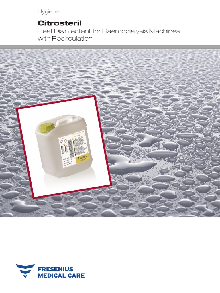 Citrosteril: Heat Disinfectant For Haemodialysis Machines With ...