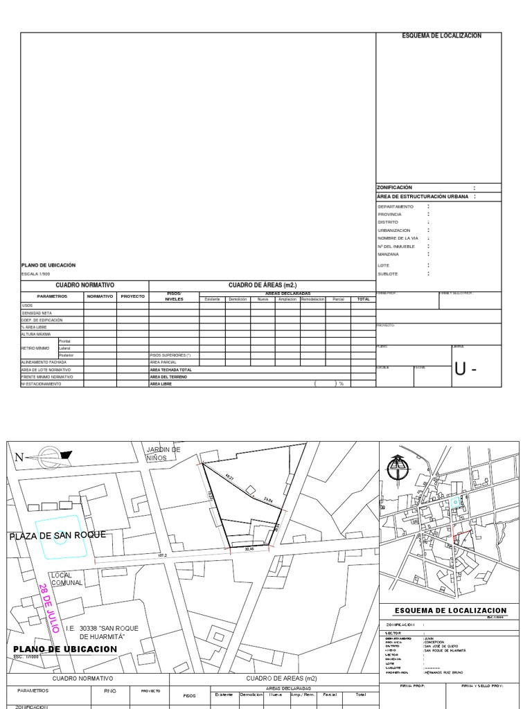 Plano de Ubicacion y Localizacion PDF | PDF
