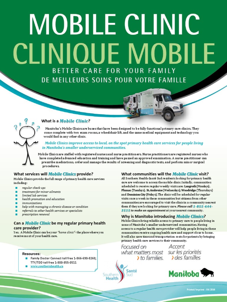 Mobile Clinic Fact Sheet | PDF
