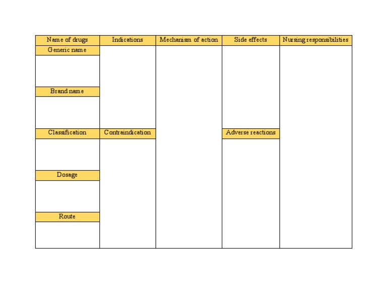 Drug Study Format | PDF