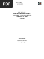 Brgy Assembly Program | PDF