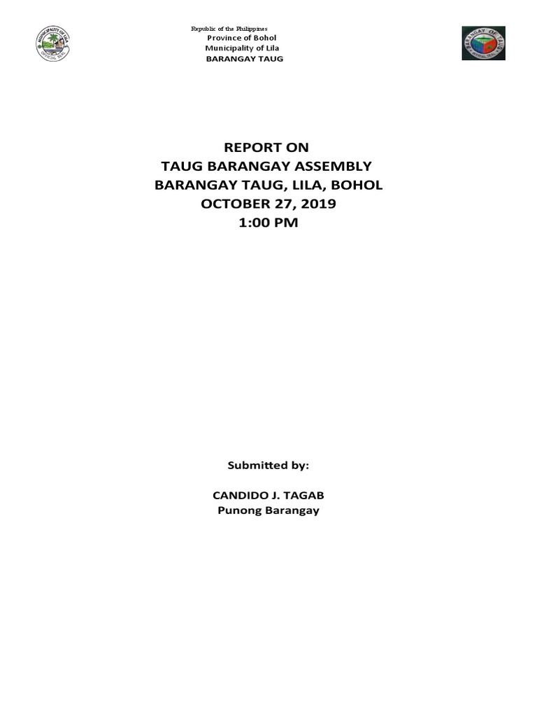 Barangay Assembly Final | PDF | Philippines | Government