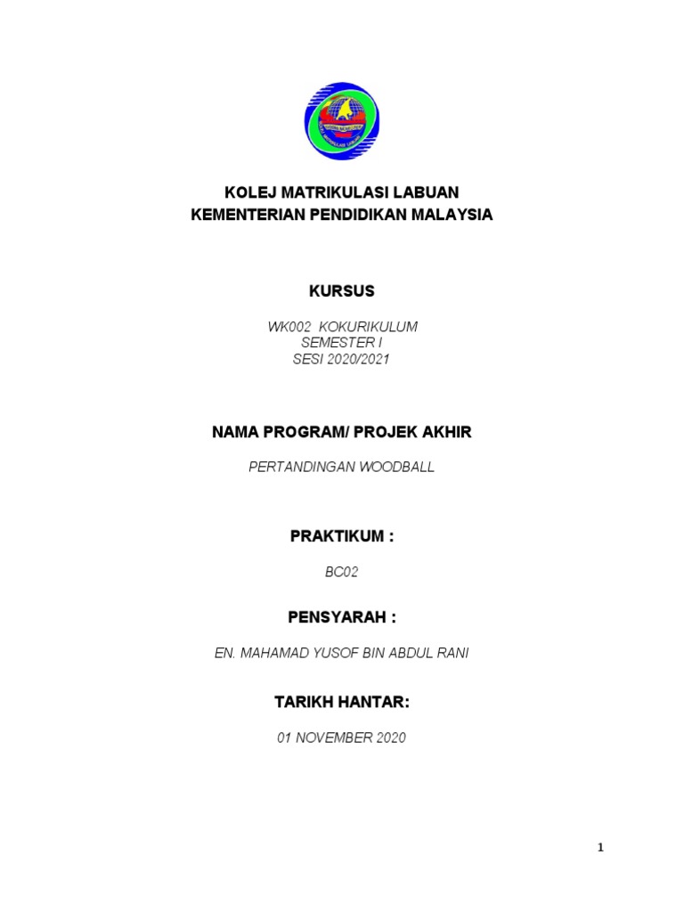 BC02 - Kertas Kerja Projek Akhir | PDF