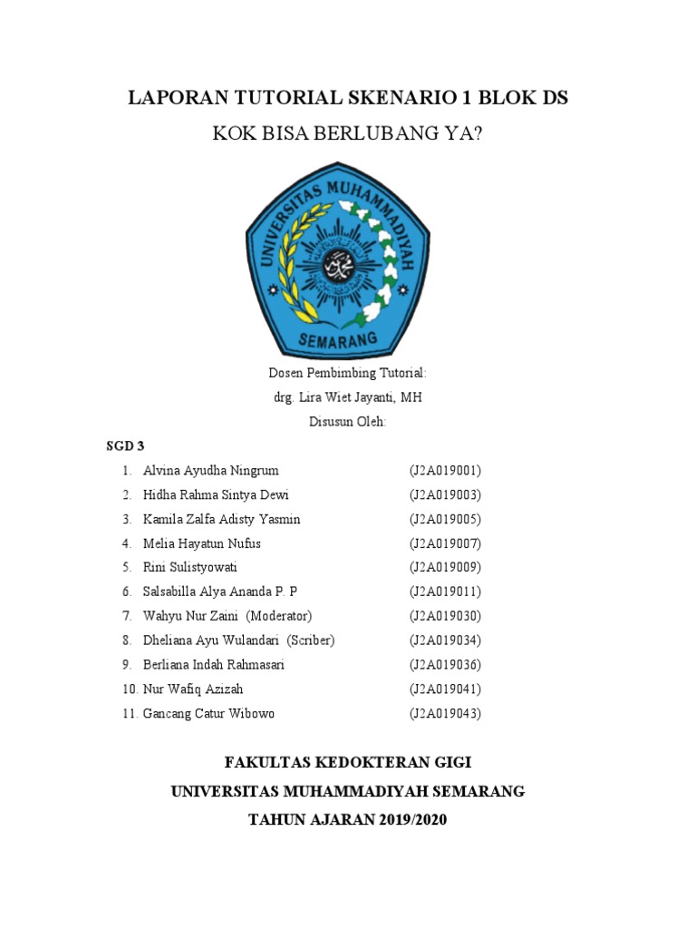 LAP. TUTORIAL Skenario 1 Blok DS | PDF