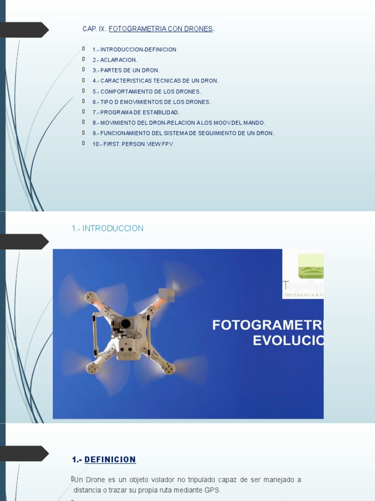Fotogrametria Con Drones | PDF | Vehículo aéreo no tripulado | Helicóptero