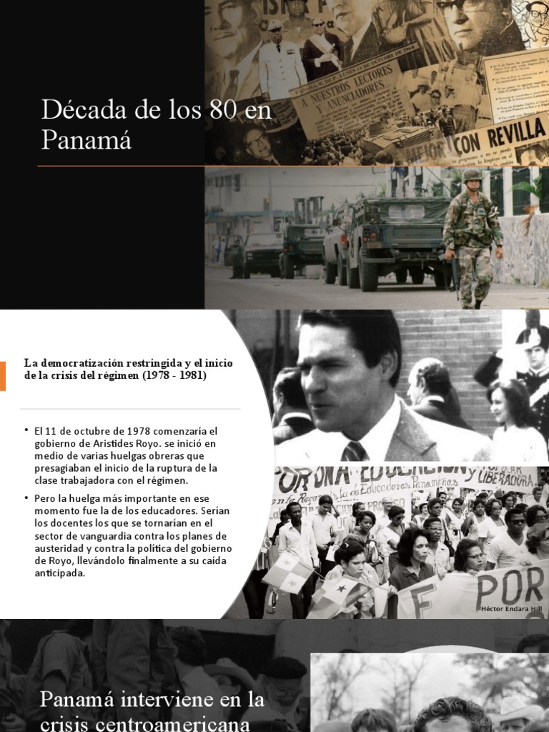Década de los 80 en Panamá jair | PDF | Panamá | Formas de gobierno