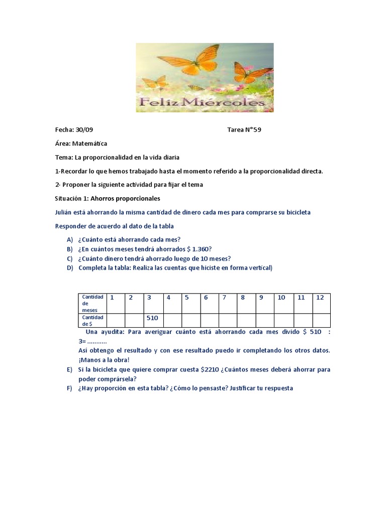 Tarea #59 Matemática | PDF