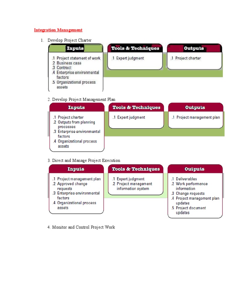 Develop Project Charter: Integration Management | PDF | Risk Management ...