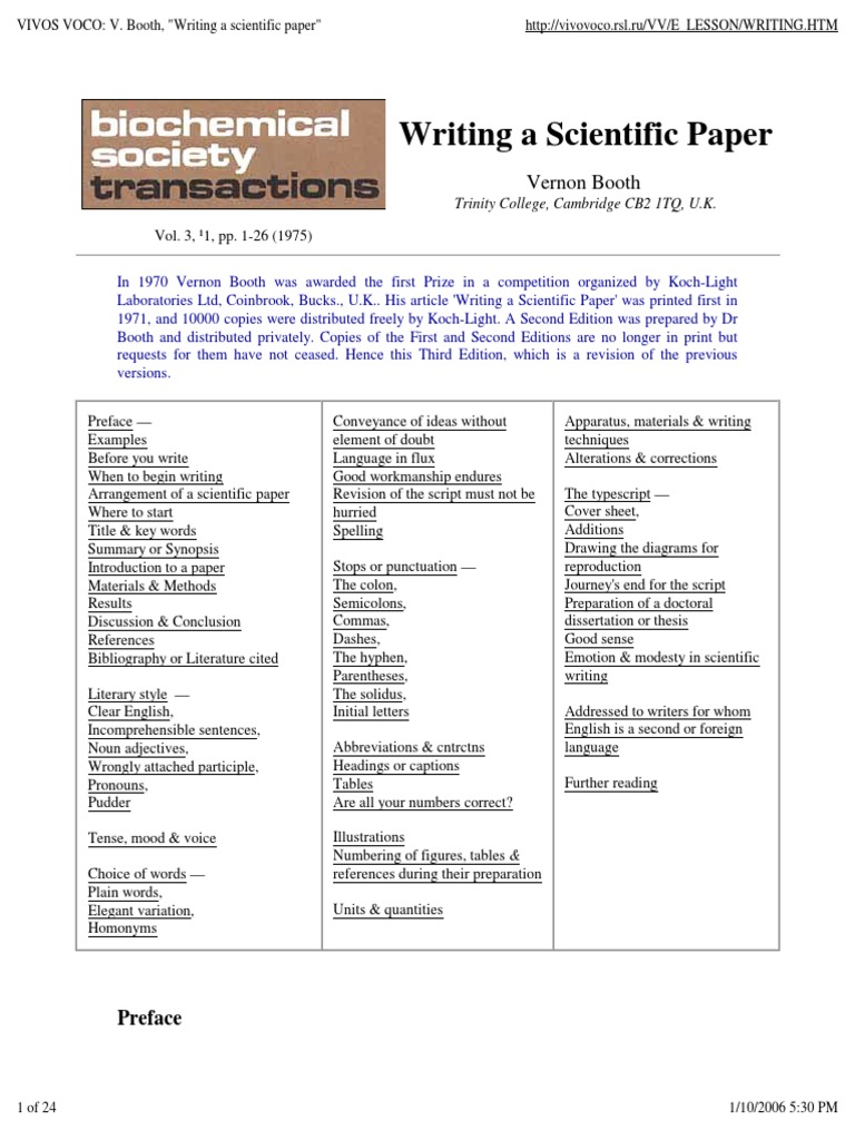 Writing A Scientific Paper PDF | PDF | Comma | Coefficient Of Variation