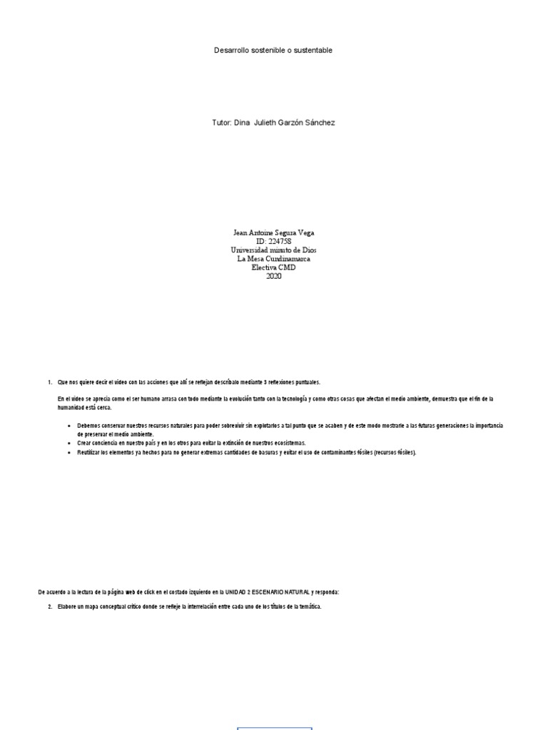 Actividad 2 Electiva CMD | PDF | Entorno natural | Ecosistema