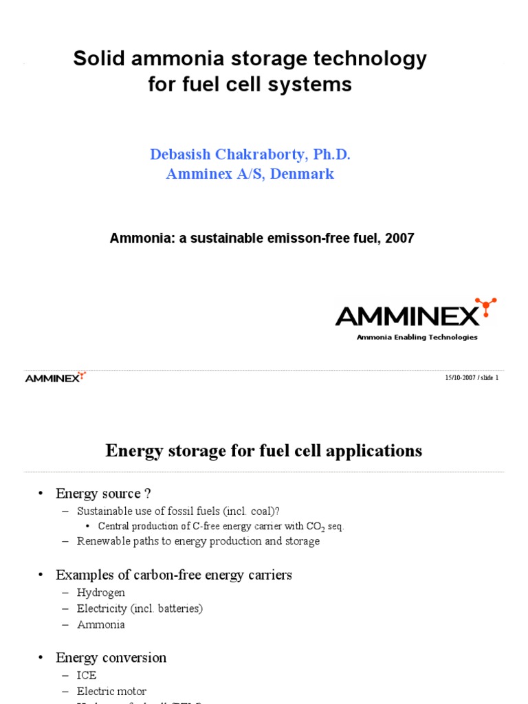 Chakraborty nh3 PDF | PDF | Ammonia | Fuel Cell
