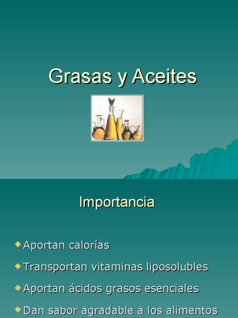 Grasas y Aceites | PDF | gordo | Petróleo