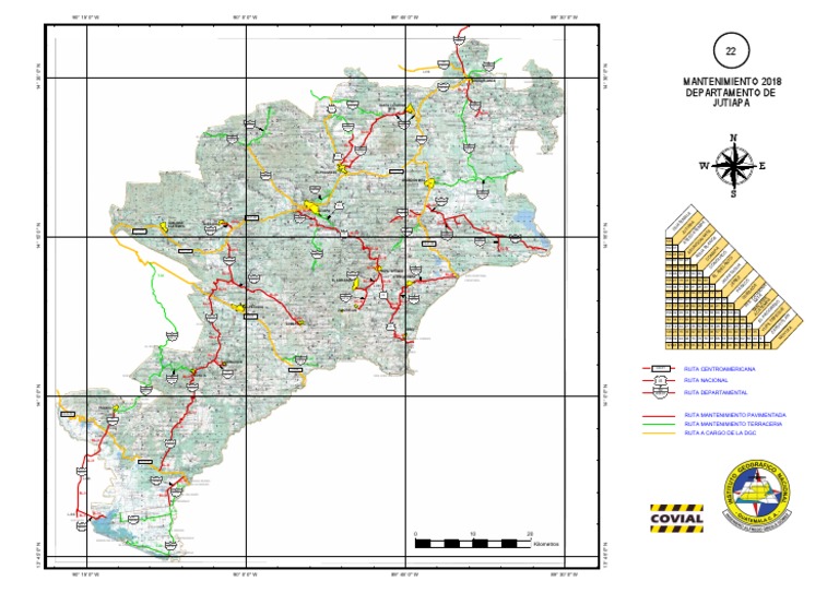 Mapa de Jutiapa y sus aldeas | PDF