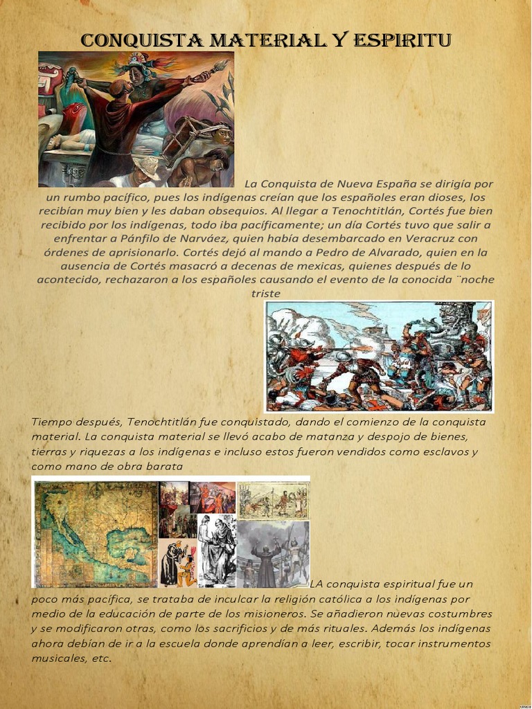 Infografia Conquista Material y Espiritu Hever Eleazar Morales Sanchez ...