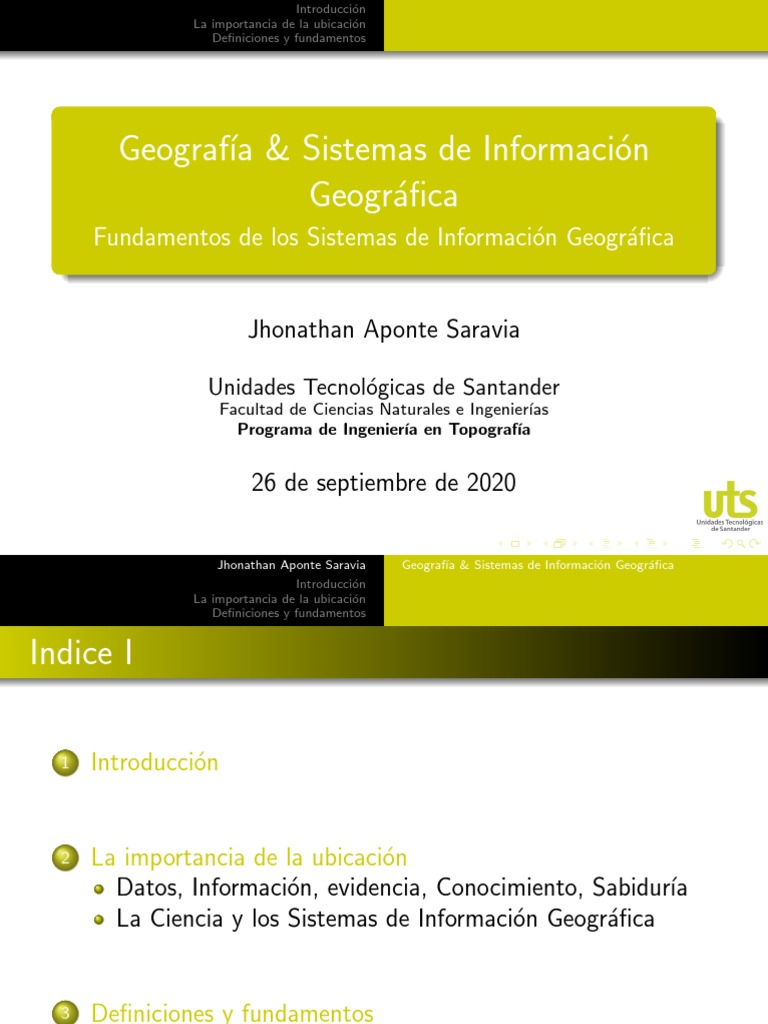 Importancia de la Ubicación en SIG | PDF | Sistema de información ...