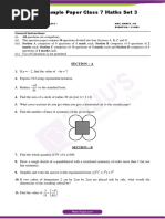 CBSE Sample Paper Class 7 Maths SA1 Set 1 PDF | PDF | Trees | Mathematics