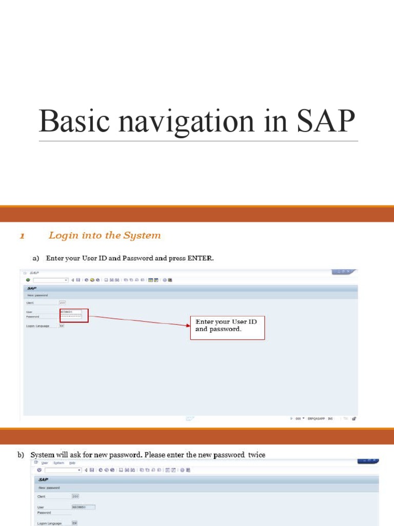 SAP Navigation | PDF
