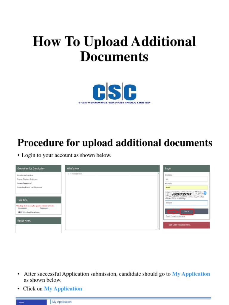 How To Upload Additional Documents | PDF